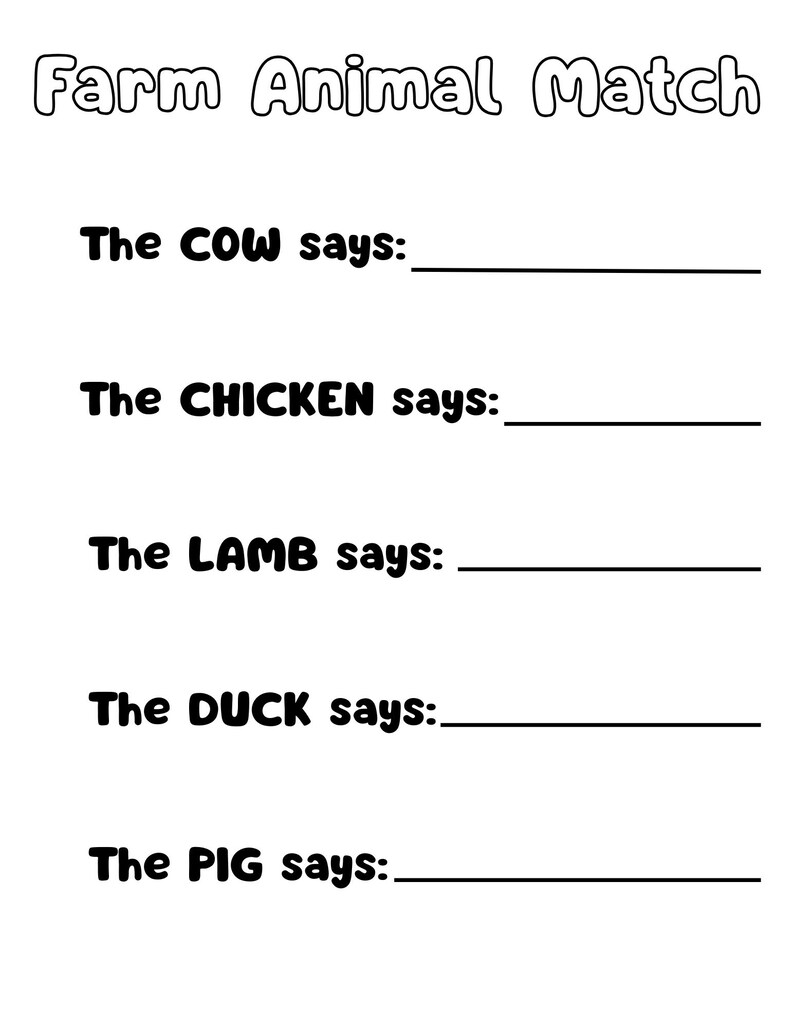 Farm Life Preschool Printable Packet | Farm Animal Worksheets ...