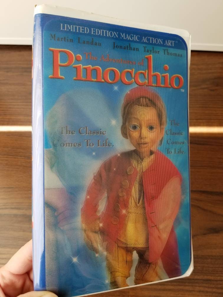 Vintage VHS Pinocchio Limited Edition Magic Action Art - Etsy