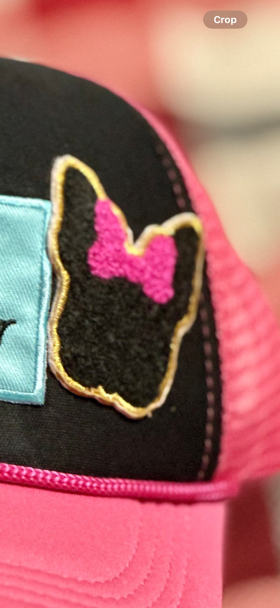 Pink and Black Frenchie Iron on Chenille Patch - Etsy