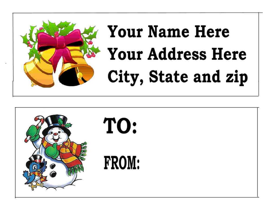 30 MERRY CHRISTMAS Return Address Labels...many Choices...free Shipping ...