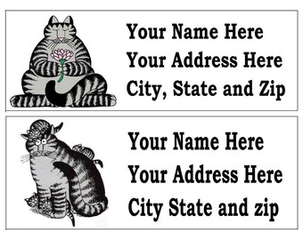 Cat Shipping Labels - Etsy