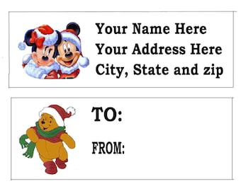 Disney Return Address Labels CUSTOMIZABLE Disney Princess - Etsy