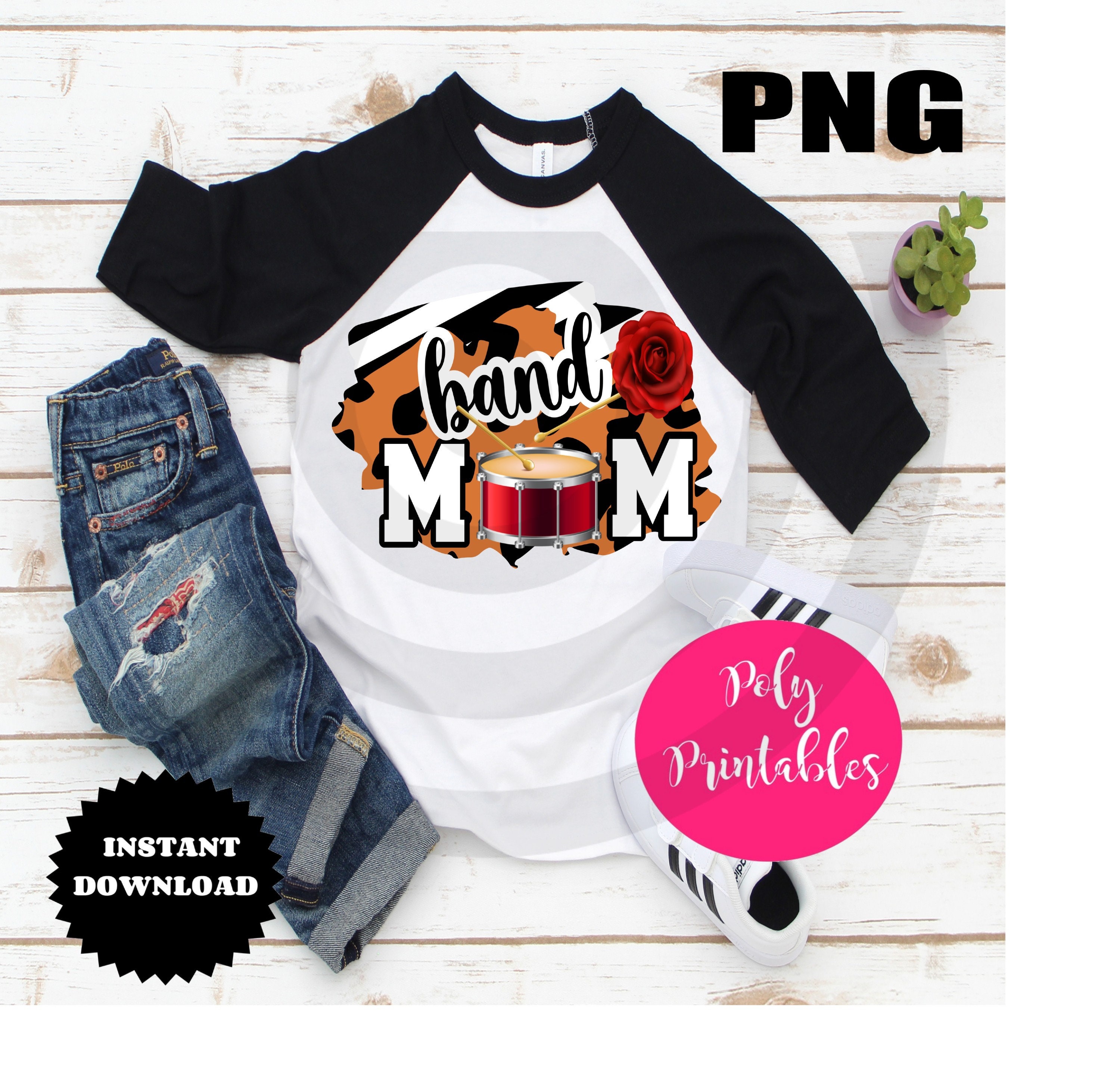 Band Mom Png Flower Leopard Cheetah Png Band Mom Digital Png - Etsy