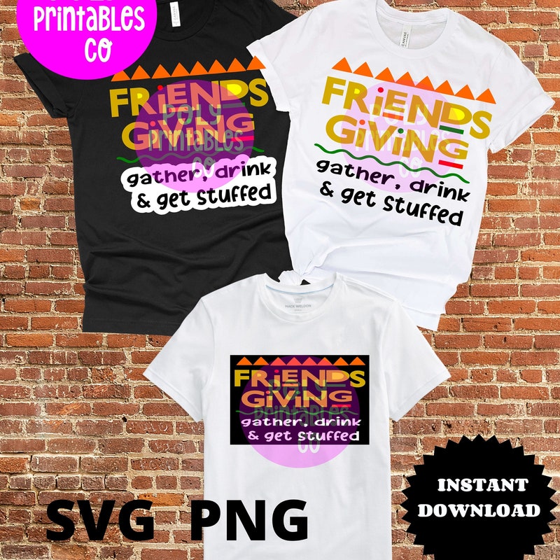 Friendsgiving Svg - Etsy