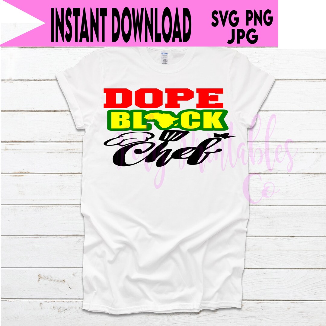 Dope Black Chef, Dope Black Cook, Dope Chef, Black Chef Svg, Black Chef ...