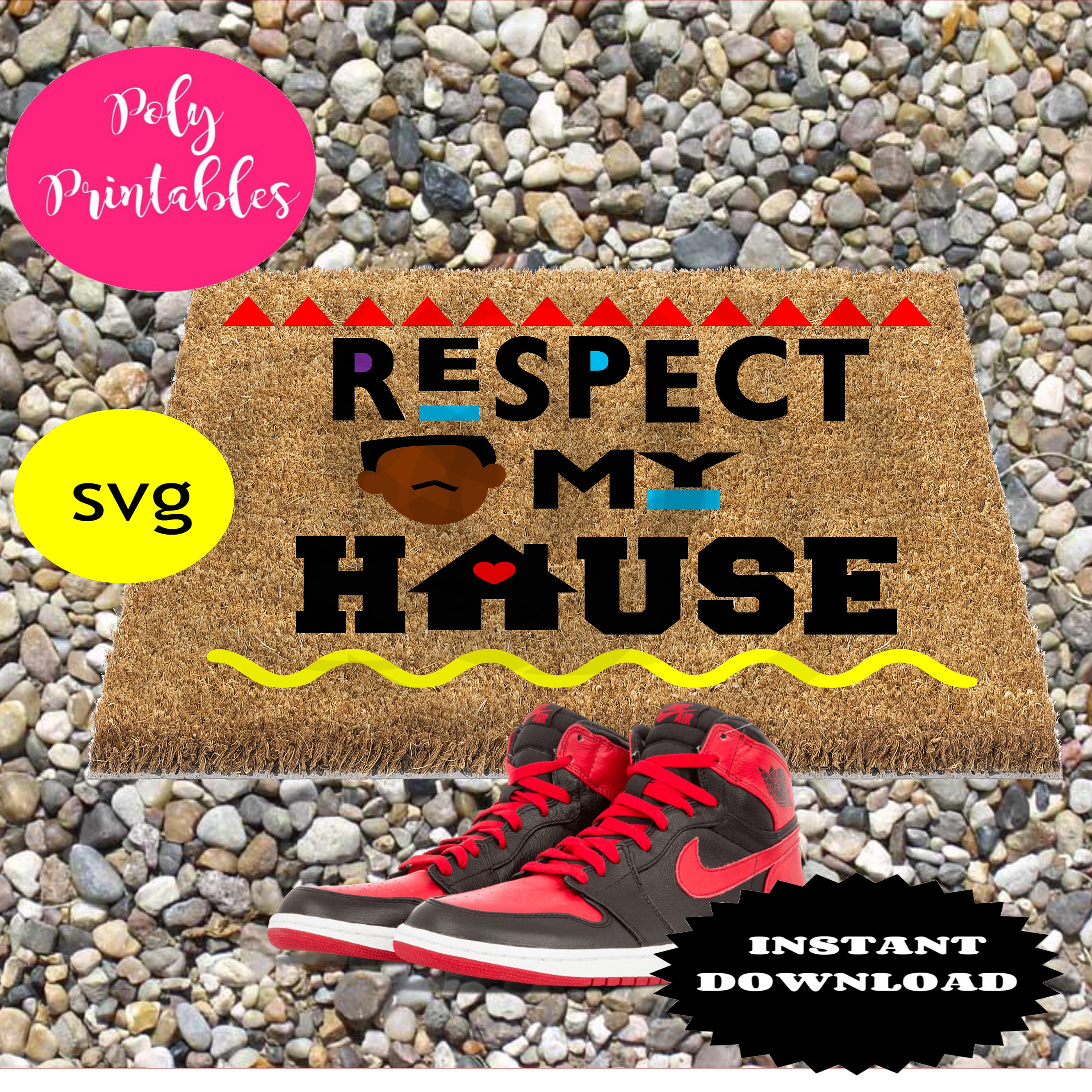RESPECT My House, Doormat Svg, Digital Cut File, Martin, Doormat ...