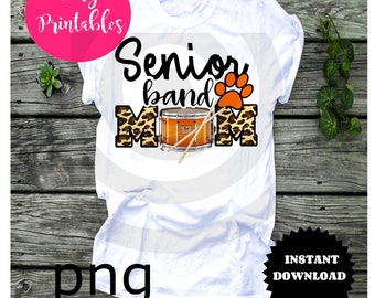 Band Mom Png, Flower Leopard Cheetah Png Band Mom Digital Png File ...