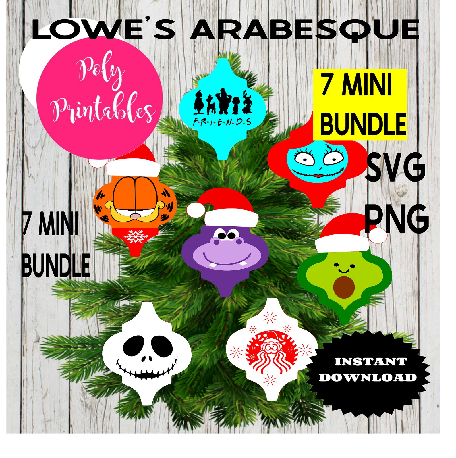 Arabesques Tile Svg Christmas Arabesque Tile Svg Bundle - Etsy