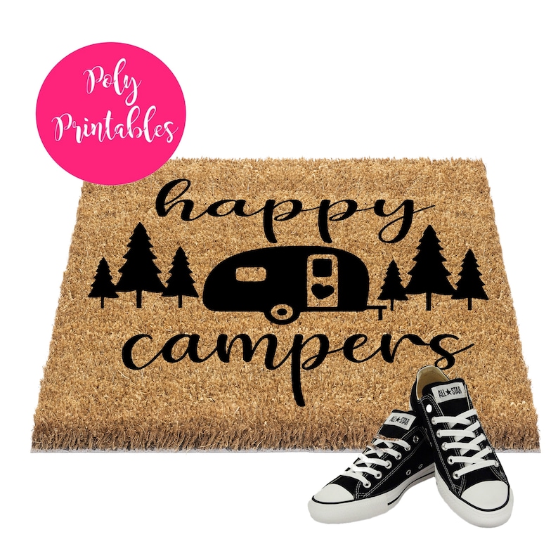 Happy Campers Doormat Svg Happy Campers PNG for Sublimation | Etsy