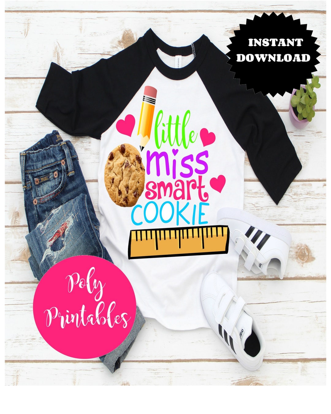 Little Miss Smart Cookie Sublimation, Smart Cookie Png, Little Miss Png ...