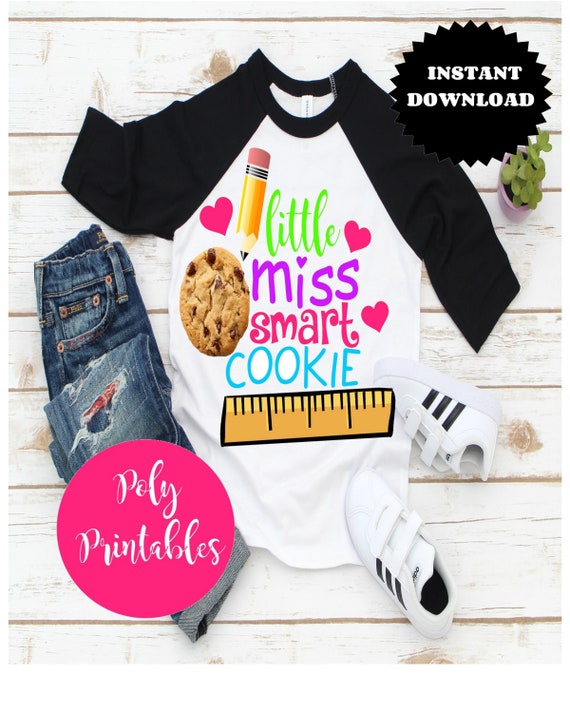 Little Miss Smart Cookie Sublimation Smart Cookie Png Little - Etsy