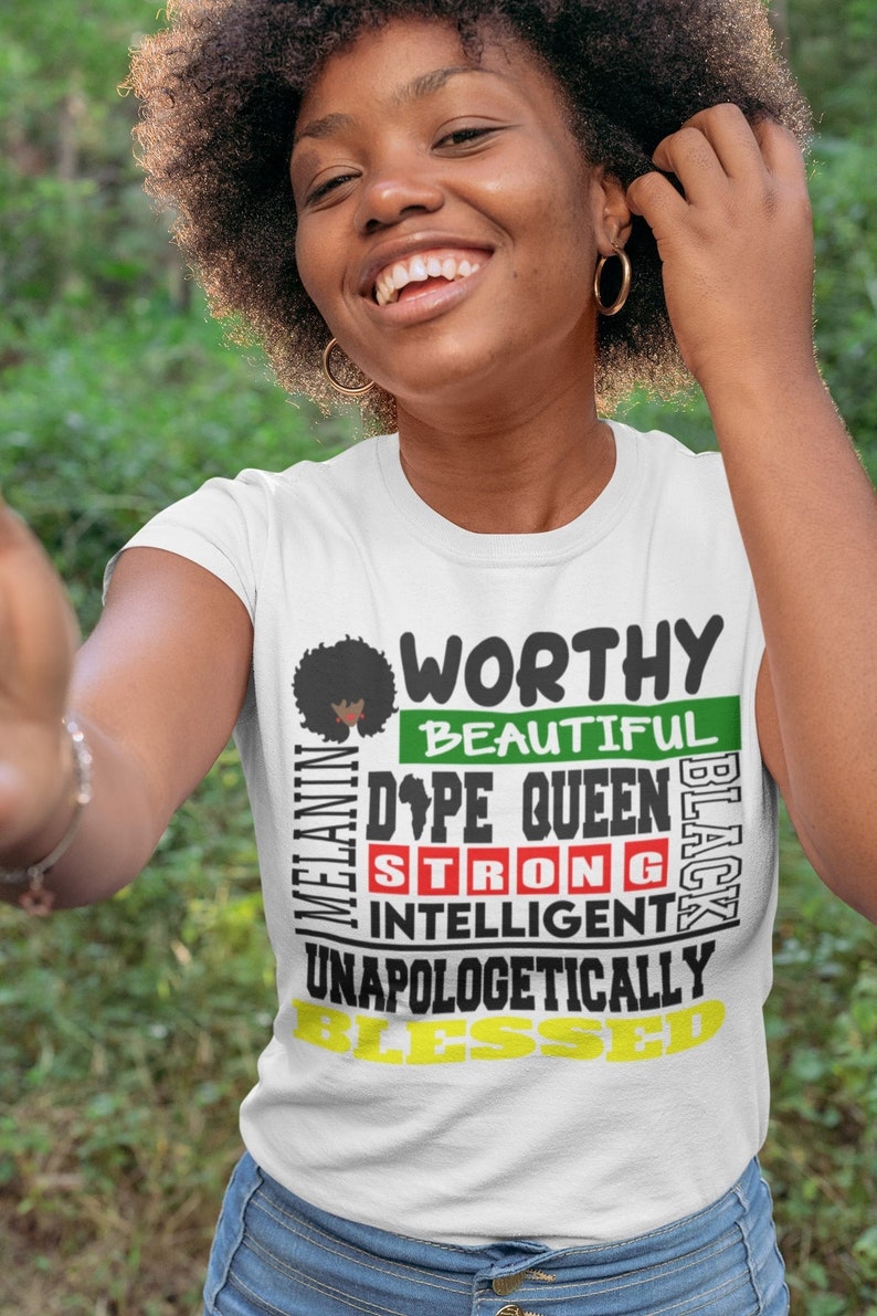 Worthy Black Woman Unapologetically Blessed Black Woman Svg - Etsy