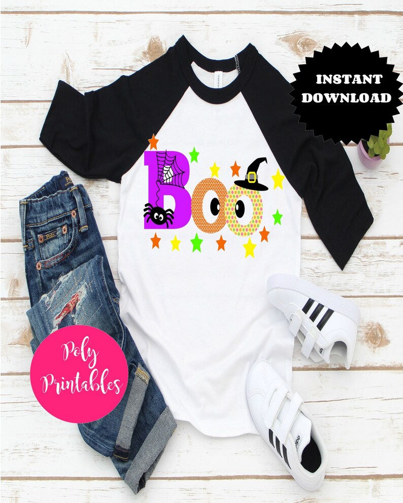 BOO Halloween Transparent PNG File for Sublimation Halloween | Etsy