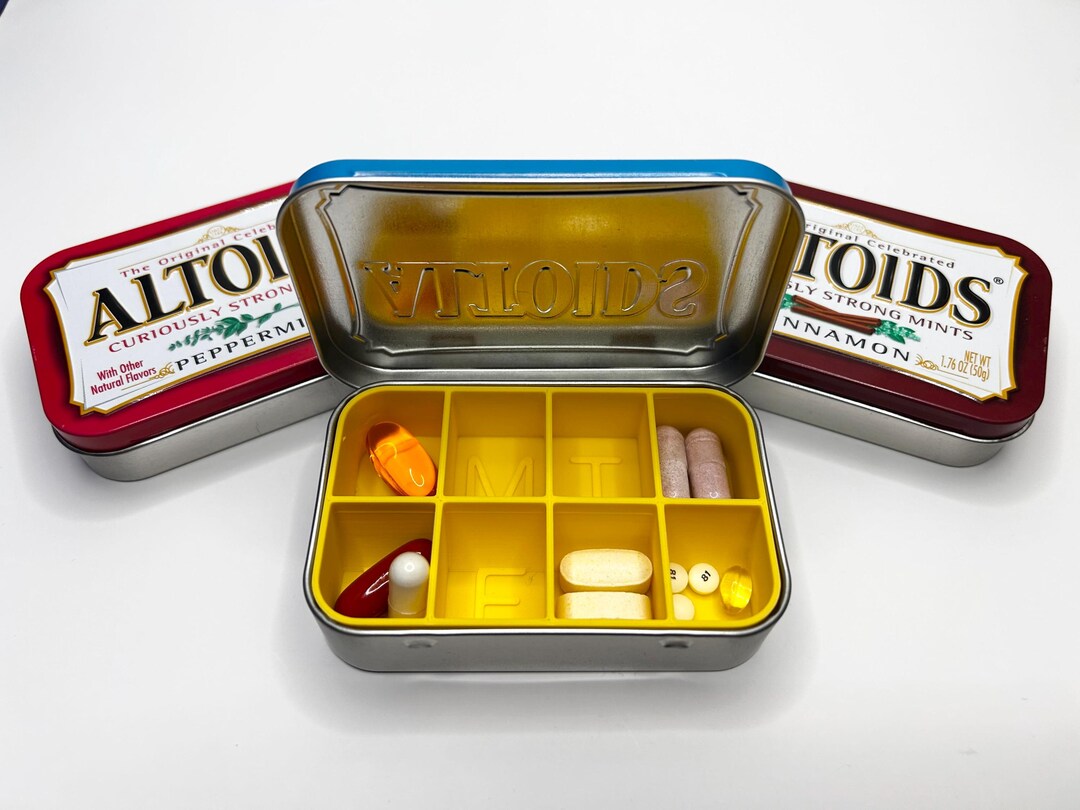Altoids Insert for Pills & Vitamins On-the-go, Storage Pill Box for ...