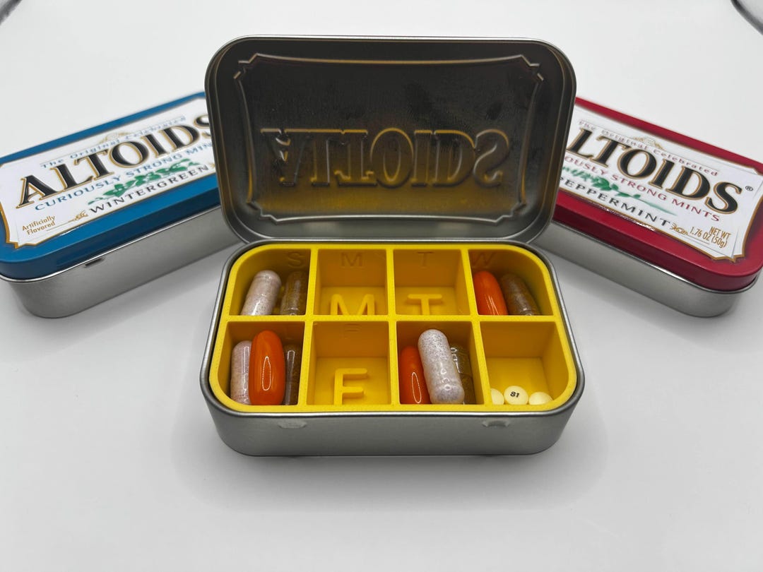 Version 2: Altoids Insert for Pills & Vitamins On-the-go, Storage Pill ...