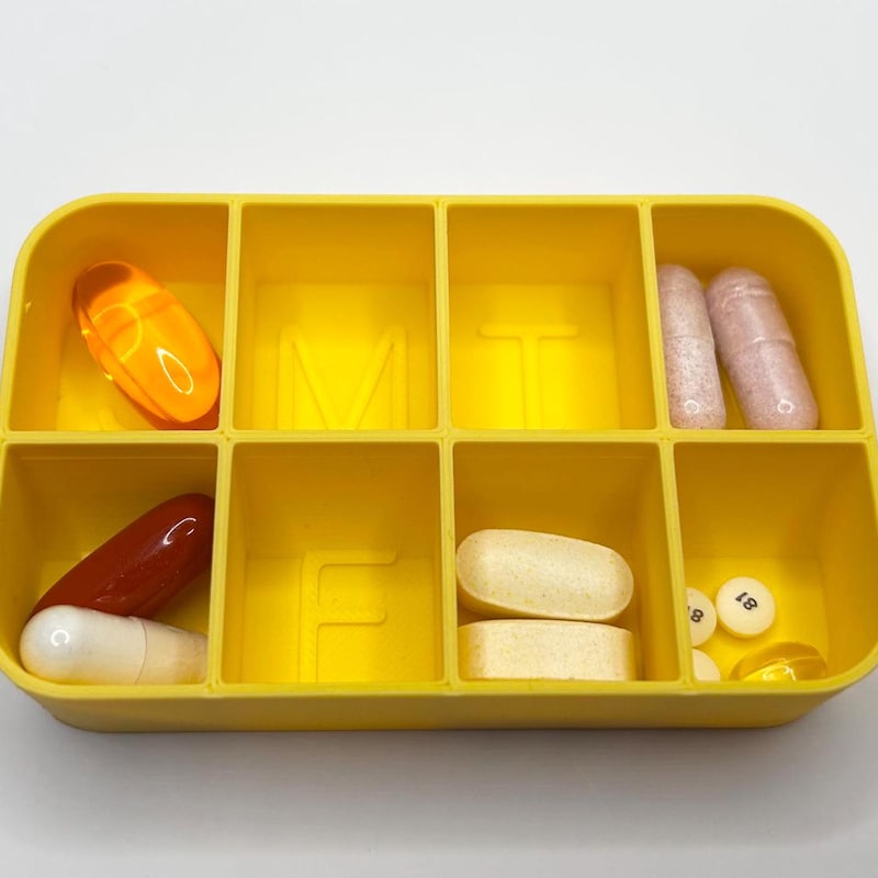 Metal Vitamin Box 7 Day - Etsy