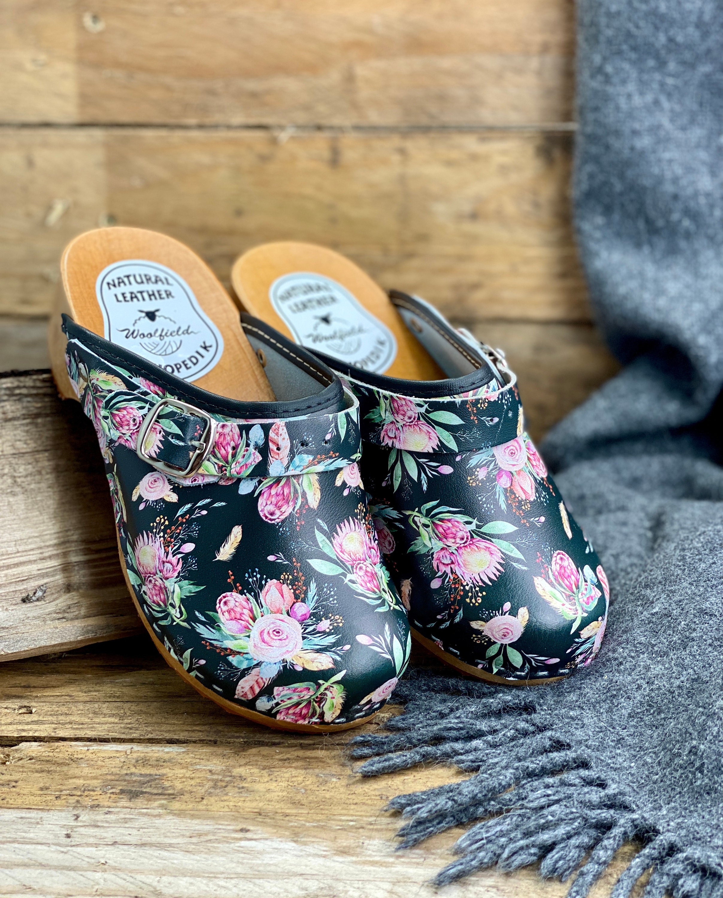 Swedish Clogs Moccasins Wooden Clogs Women Clogs Leather Clogs | Etsy UK