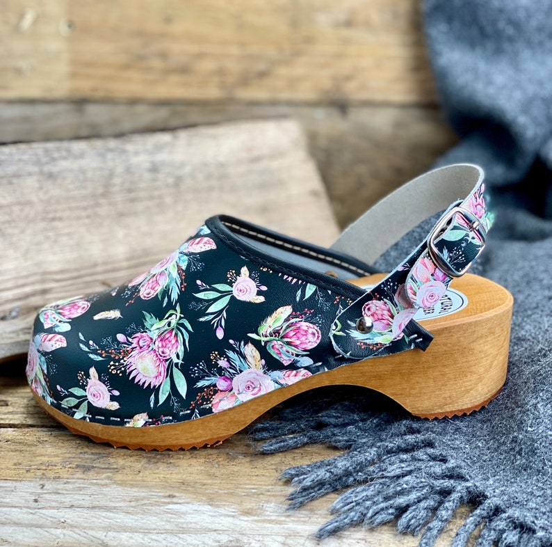 Swedish Clogs Moccasins Wooden Clogs Women Clogs Leather Clogs | Etsy