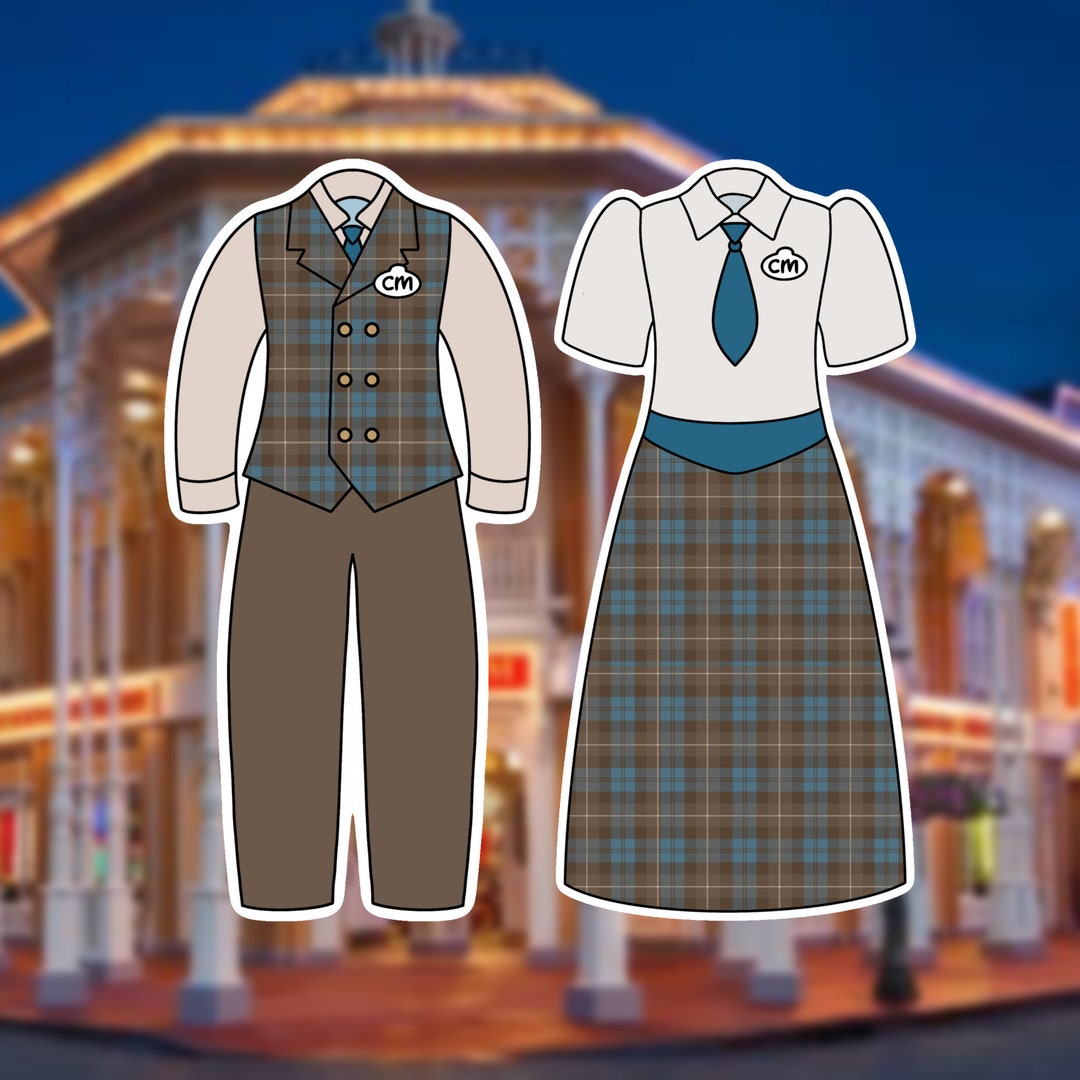 Emporium Cast Member Costume Glossy Sticker Wdw CM Costumes Wdw ...