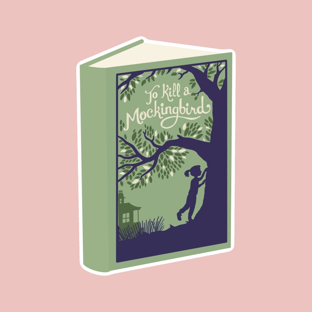 Mockingbird Book Die Cut Sticker | | Book Lover Gifts | Bookish Sticker ...