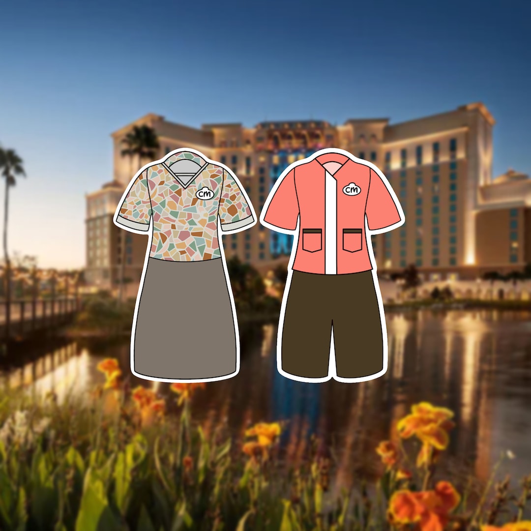 Coronado Cast Member Costume Sticker | Caribbean Beach | CM Costumes ...
