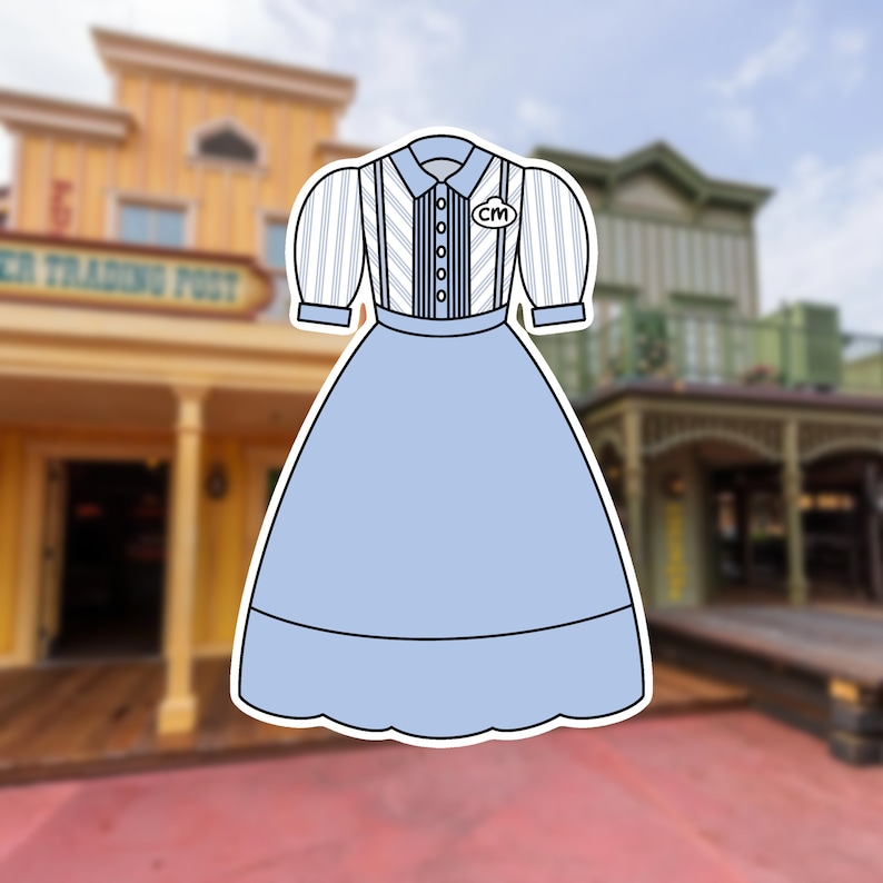 Frontierland Cast Member Costume Sticker | Wdw CM Costumes | Wdw ...