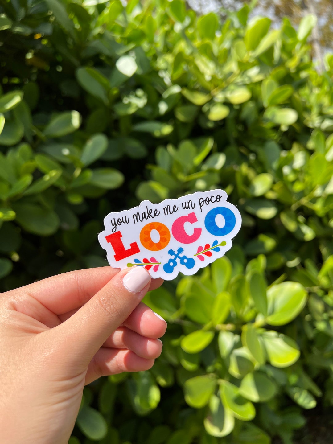 Un Poco Loco Die Cut Sticker | Weatherproof Laptop or Water Bottle ...