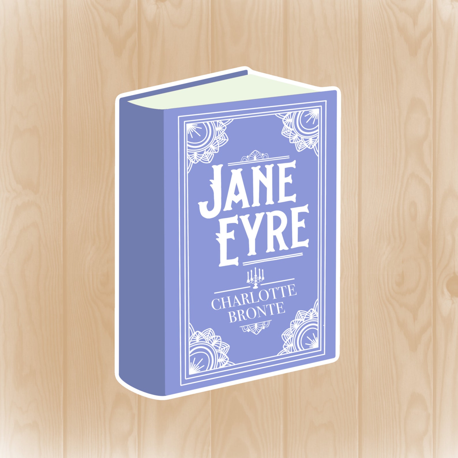 Jane Eyre Book Die Cut Sticker Pack | Book Lover Gifts | Bookish ...