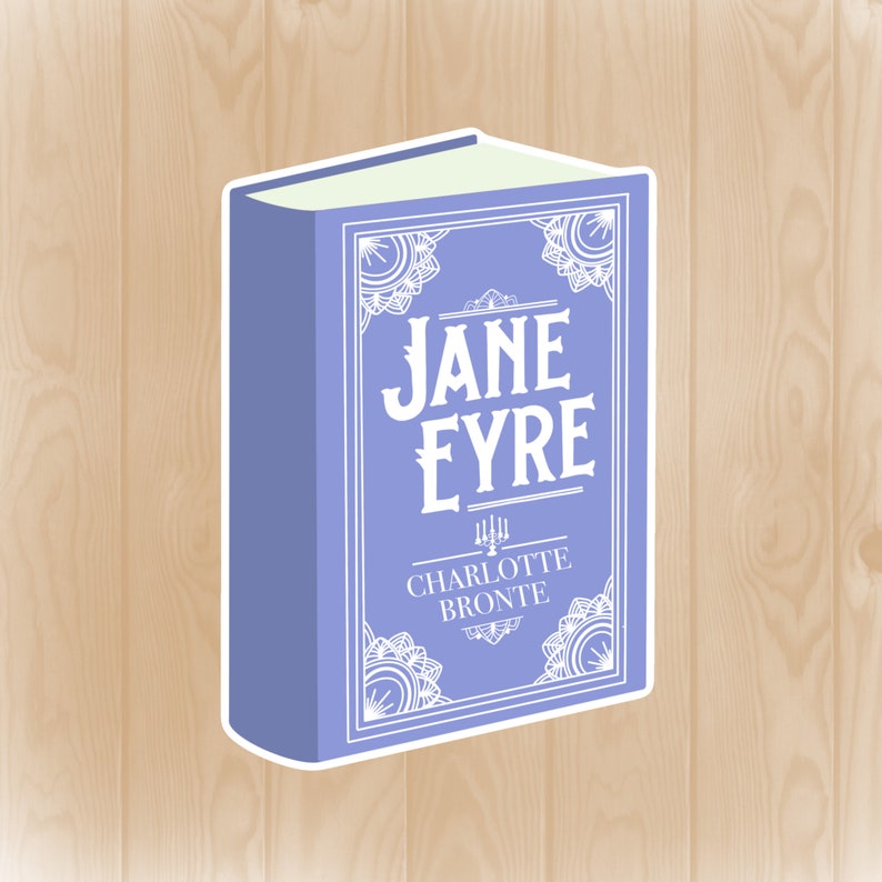 Jane Eyre Book Die Cut Sticker Pack Book Lover Gifts - Etsy