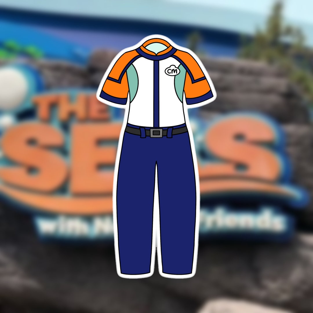 The Seas Future World Attraction Cast Member Costume Sticker | Wdw CM ...
