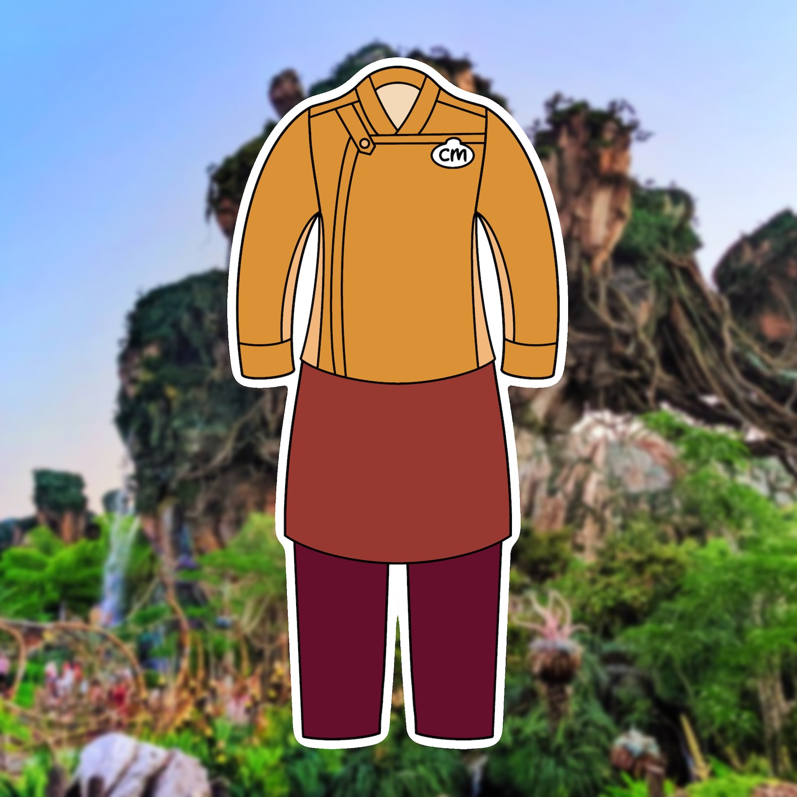 WOA Cast Member Costume Sticker | Wdw Cm Costumes | Wdw Merchandise ...