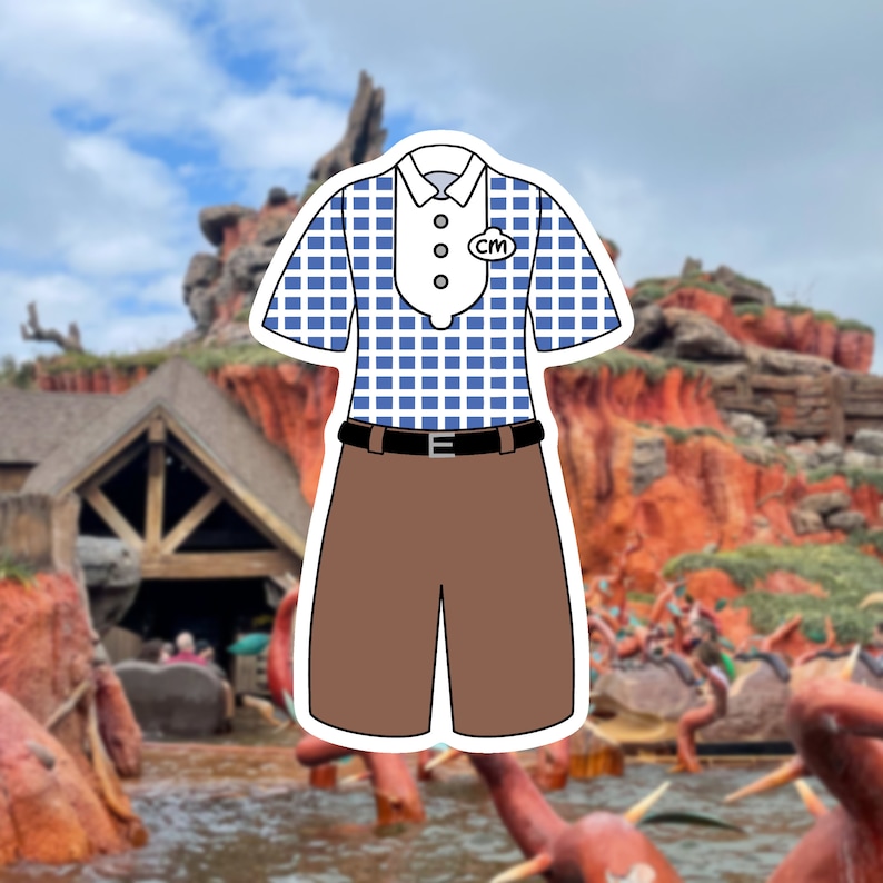 Frontierland Cast Member Costume Sticker Wdw CM Costumes - Etsy