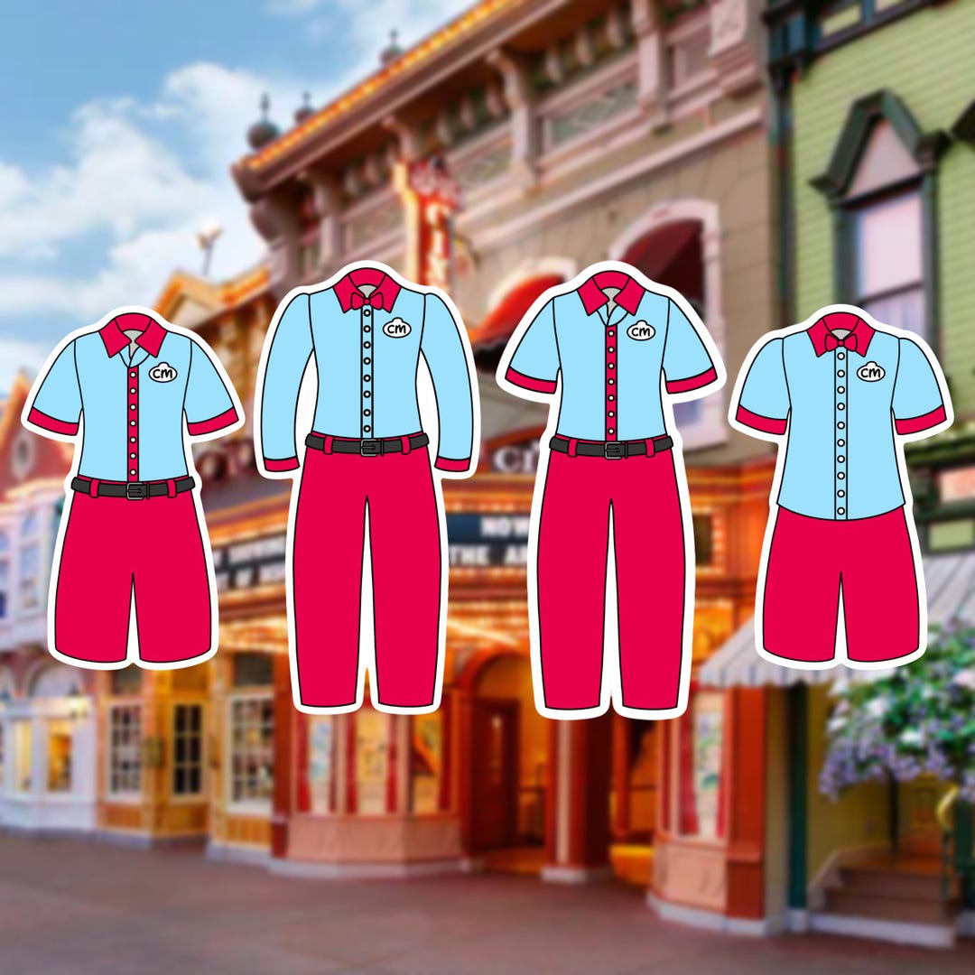 New MK Park Arrival/pac Cast Member Costume Sticker | Wdw CM Main ...