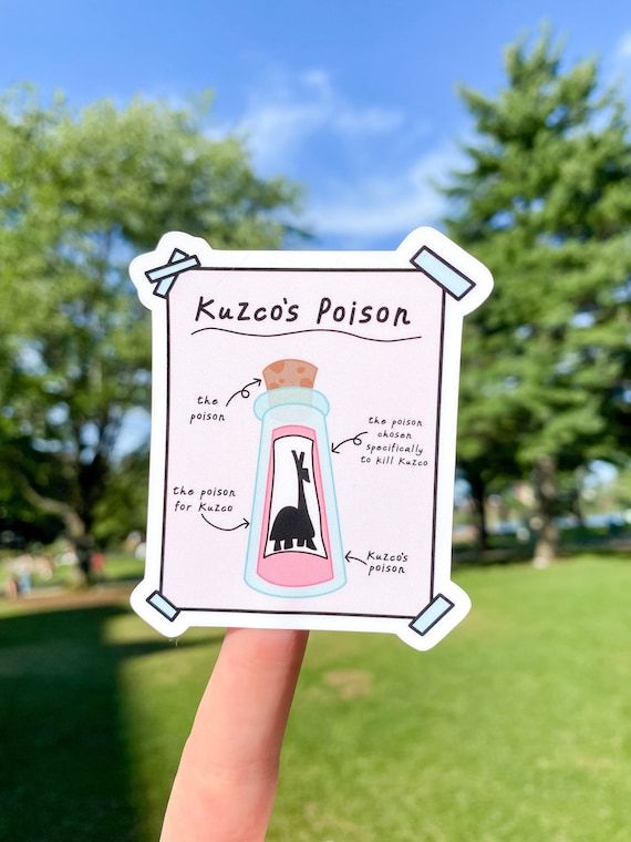 Kuzco's Poison Die Cut Sticker Weatherproof Laptop or - Etsy