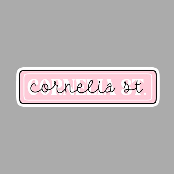 Cornelia Street Sign - Etsy