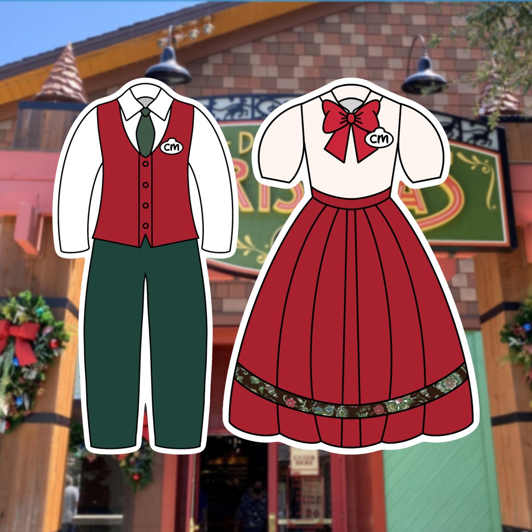 Days of Christmas Cast Member Costume Glossy Sticker | Wdw CM Costumes ...