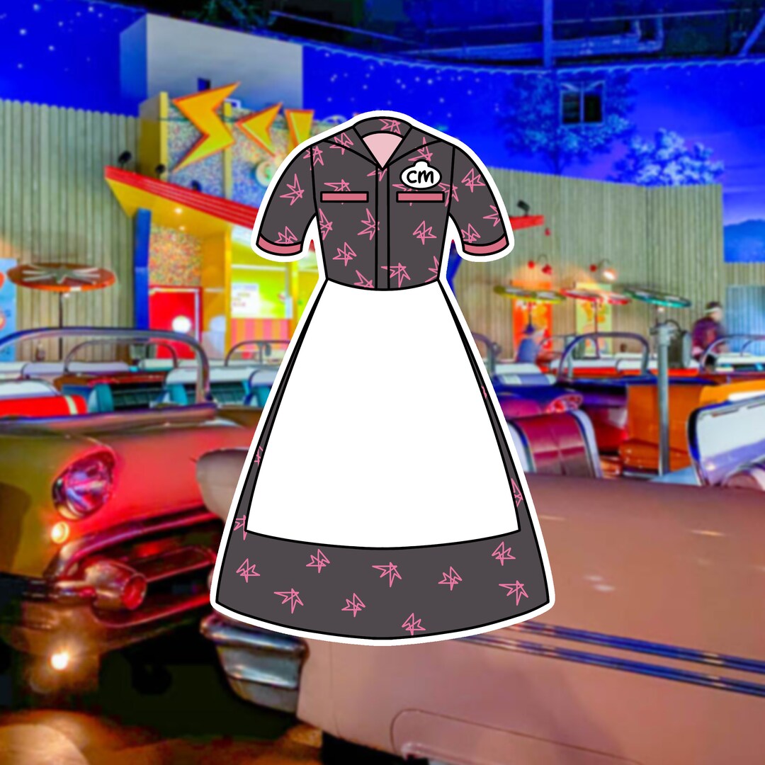 Sci-fi Dine-in Theater Cast Member Costume Glossy Sticker | HS Table ...