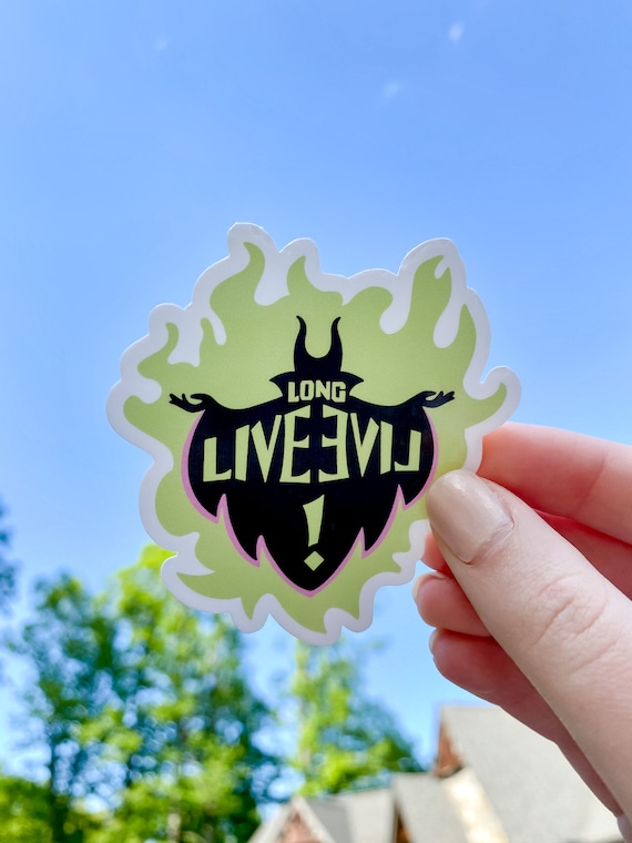 Long Live Evil Sticker Magical Theme Park Sticker Villain - Etsy