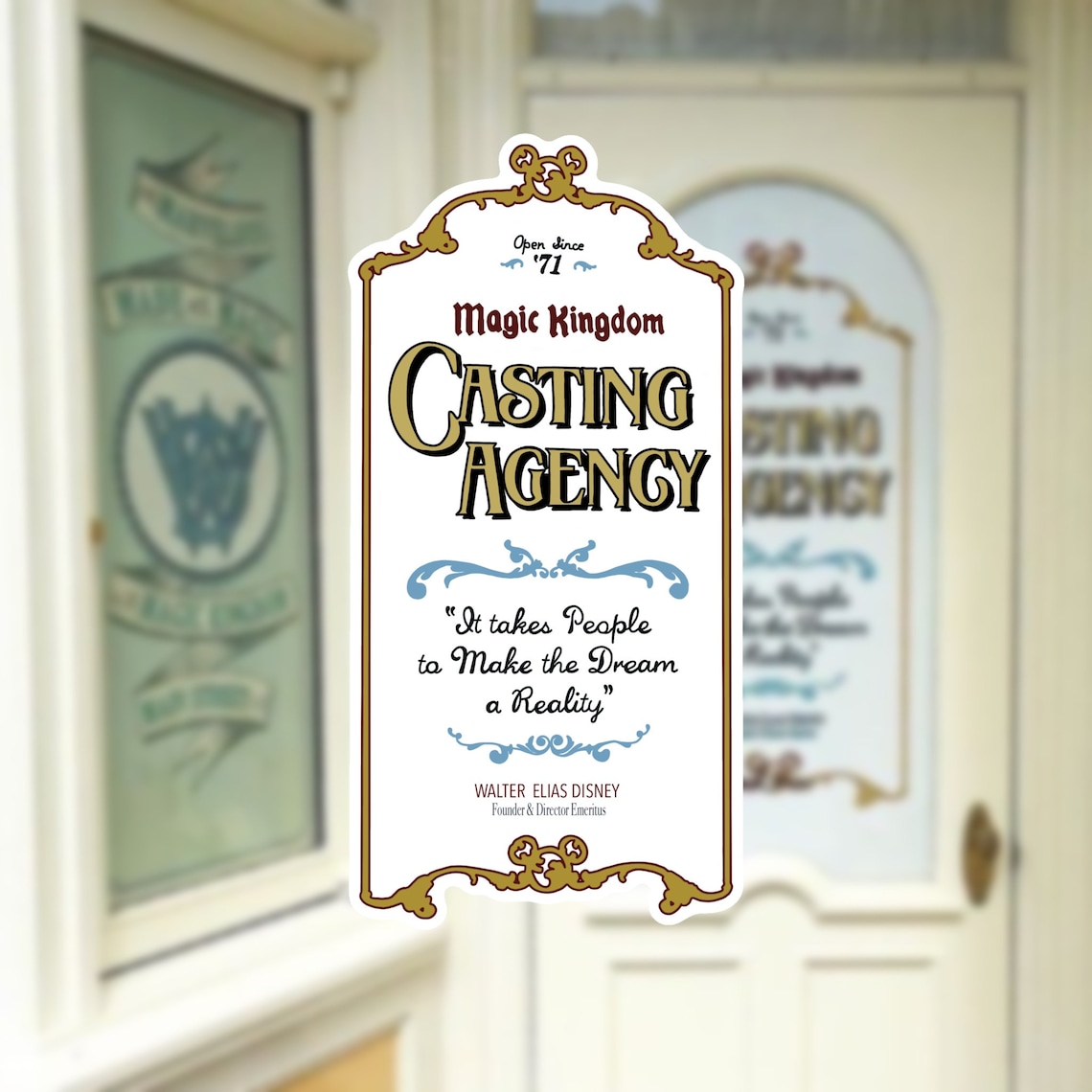 Casting Agency Door Die Cut Sticker Weatherproof Laptop & | Etsy