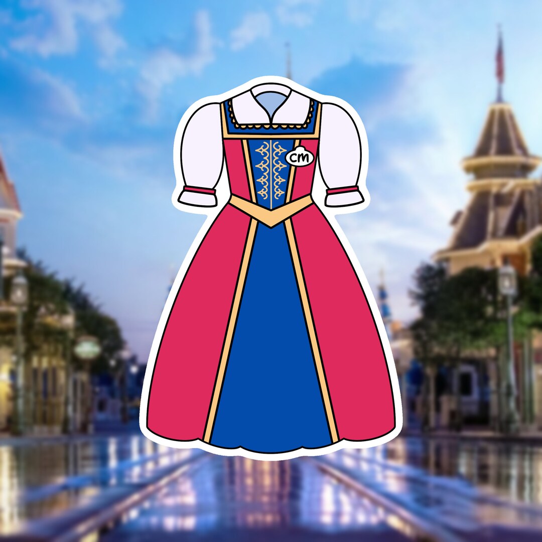 CRT Cast Member Costume Sticker | CM Costumes | Wdw Restaurants | Dcp ...