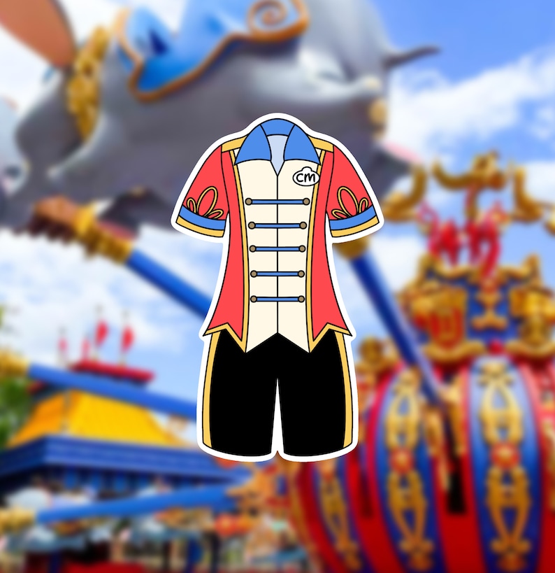 Storybook Circus Cast Member Costume Sticker | Wdw CM Costumes | Wdw ...