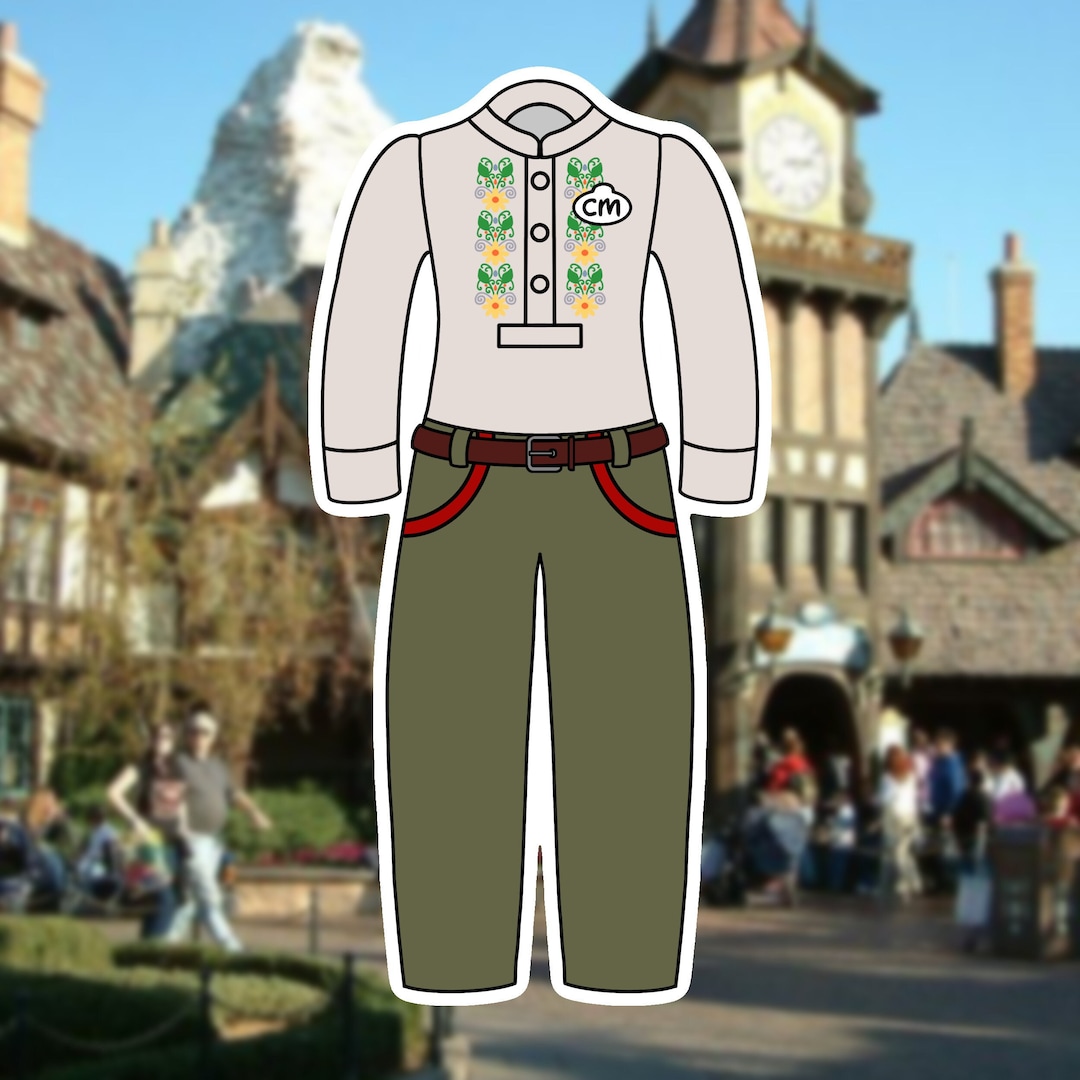 Fantasyland Attractions Cast Member Costume Sticker | DL CM Costumes ...