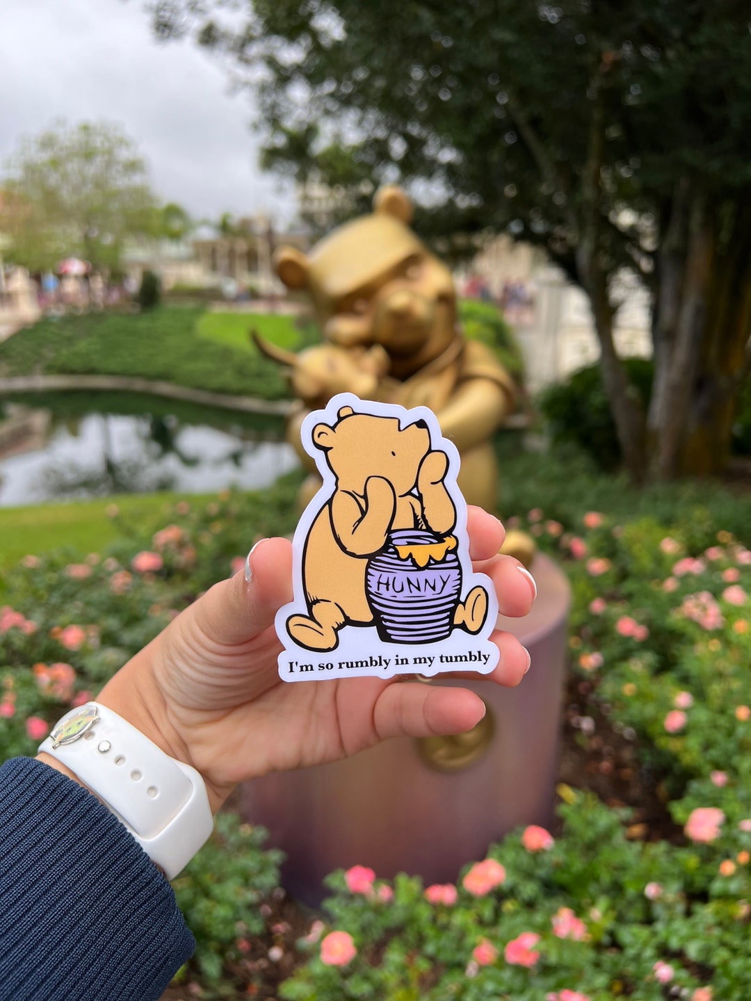 Rumbly in My Tumbly Die Cut Sticker | Weatherproof Laptop & Water ...