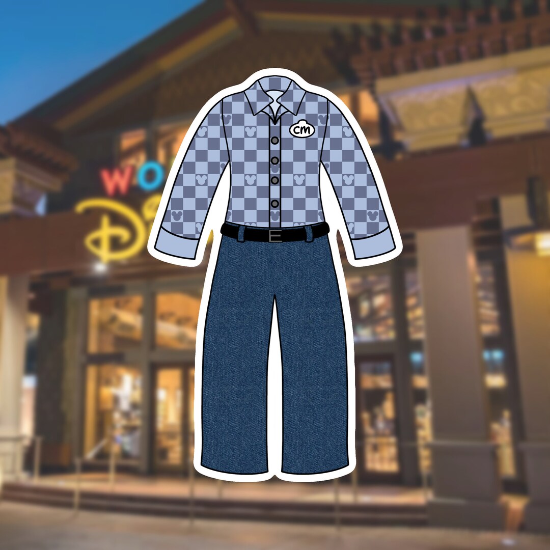 WOD Cast Member Costume Glossy Sticker | Wdw CM Costumes | WOD ...