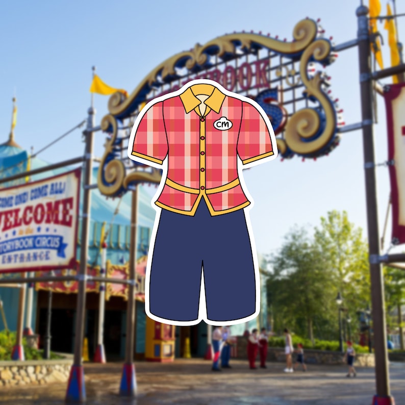 MK Outdoor Vending Cast Member Costume Sticker | Wdw Odv CM Costumes ...