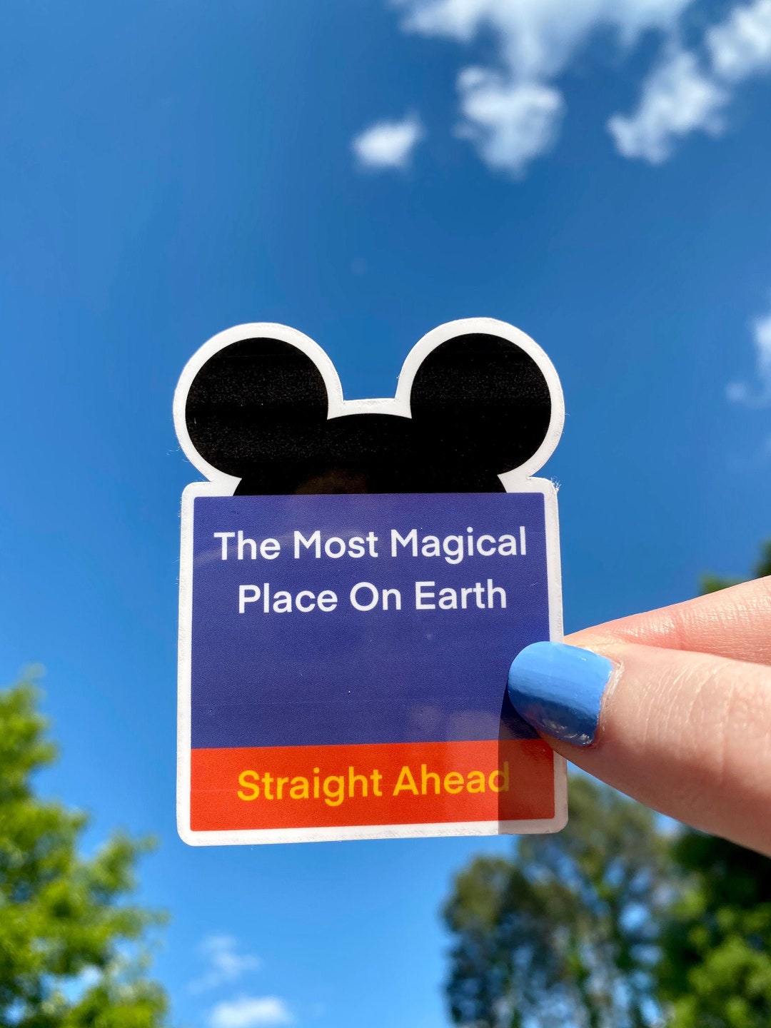 Most Magical Place on Earth Road Sign Die Cut Sticker | Magical Sticker ...