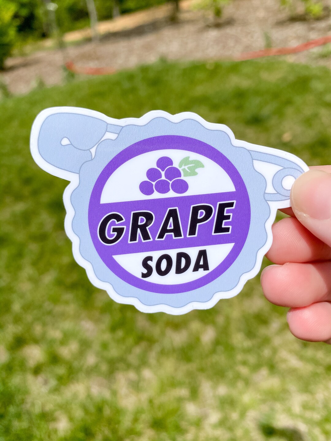 Grape Soda Die Cut Sticker | Weatherproof Laptop or Water Bottle ...