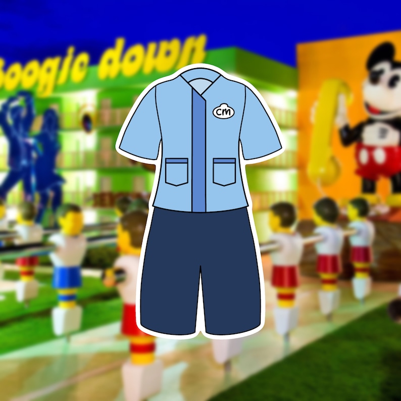 Pop Resort Cast Member Costume Sticker | Wdw CM Costumes | Dcp College ...