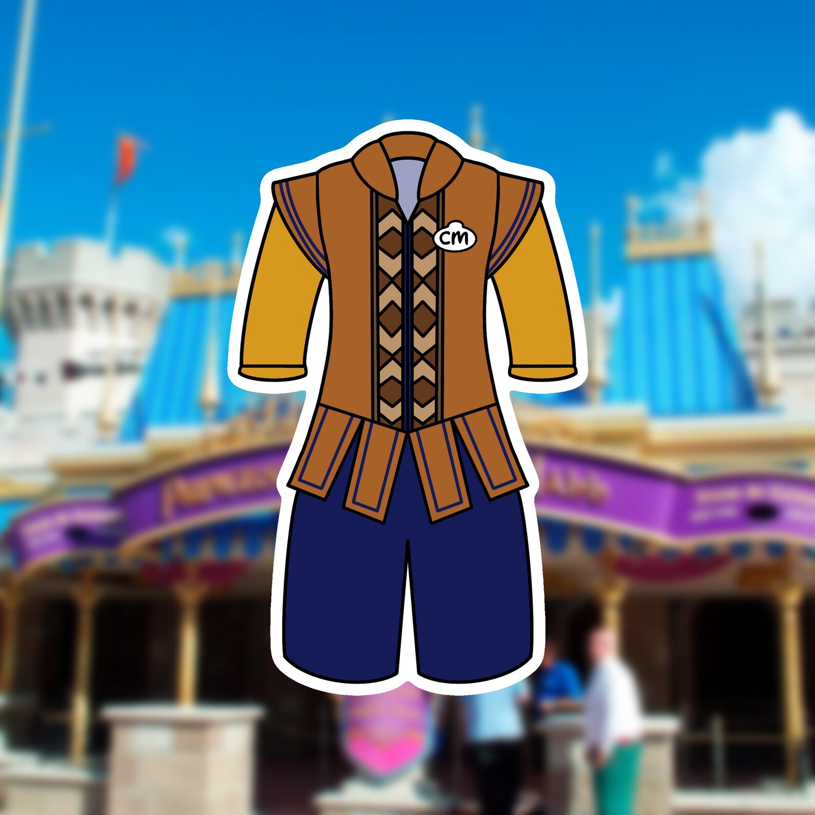 Character Attendant Cast Member Sticker | Wdw CM Costumes | WDW ...