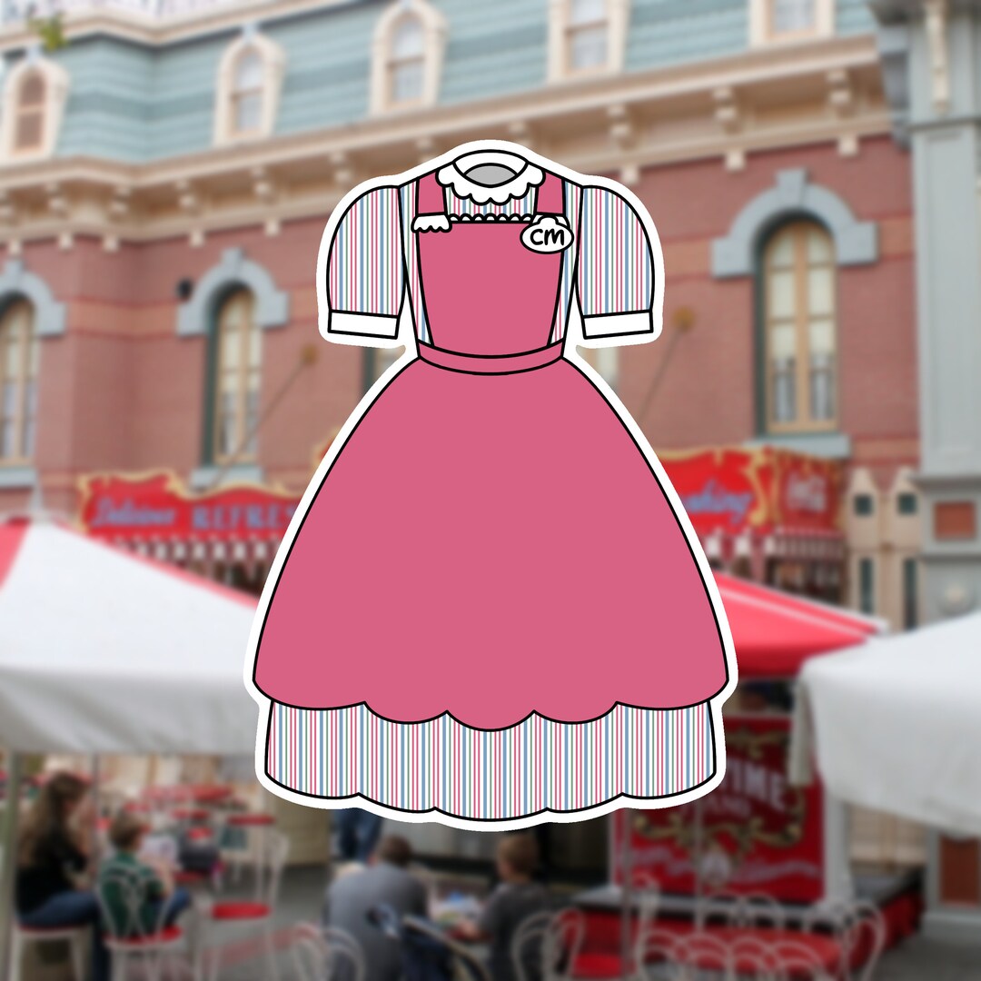 Refreshment Corner Cast Member Costume Sticker | DL CM Costumes | Dlp ...